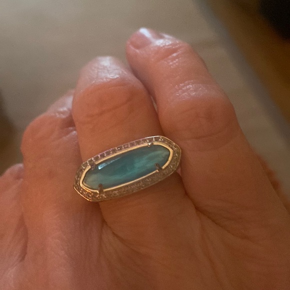 Kendra Scott | Jewelry | Kendra Scott Ring With Turquoise Colored Stone ...